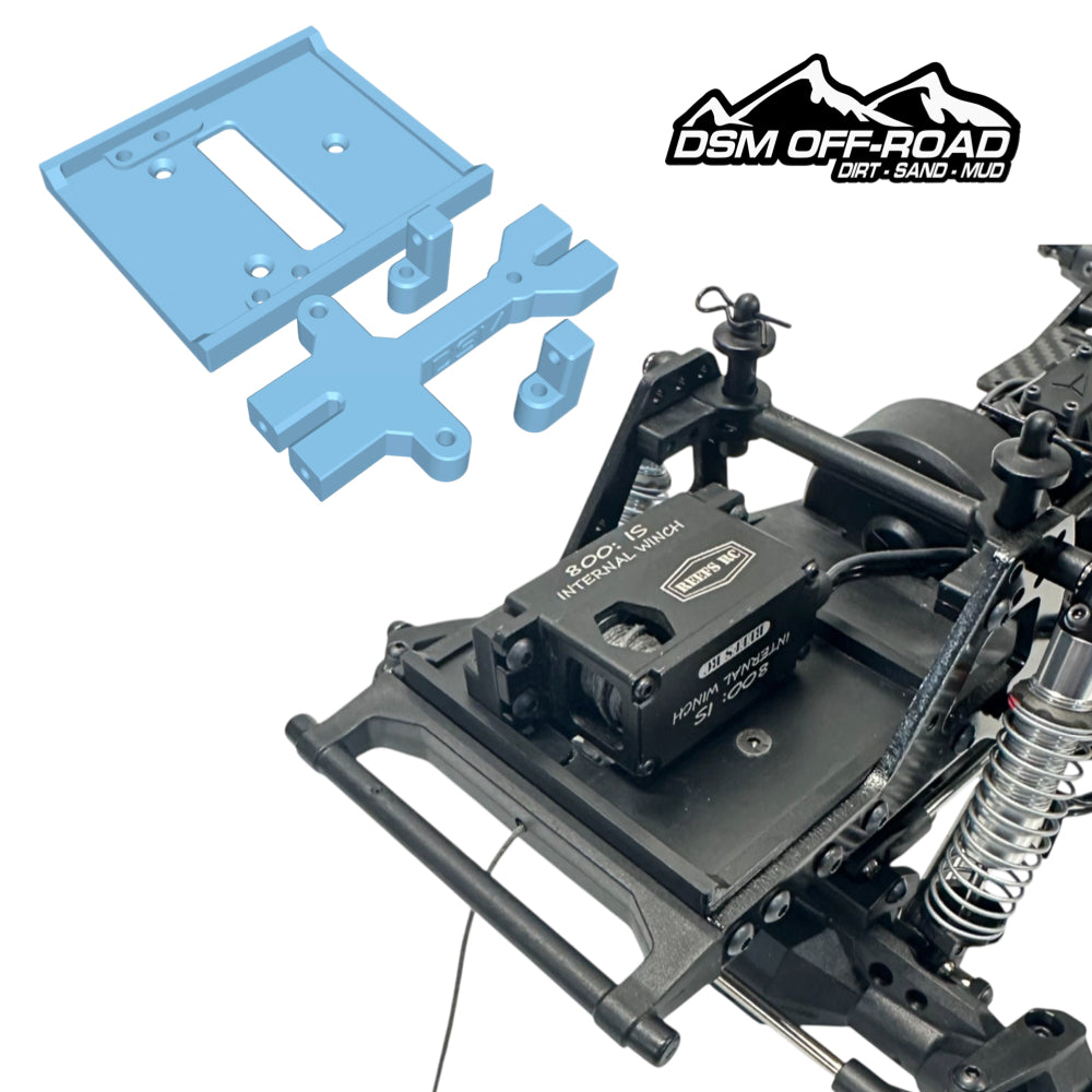 Full Size Servo Winch Mount (fits Vanquish® VRD w/ Stubby Kit) (STL Fi ...